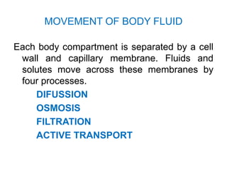 Fluid andelectrolyte balance | PPTX