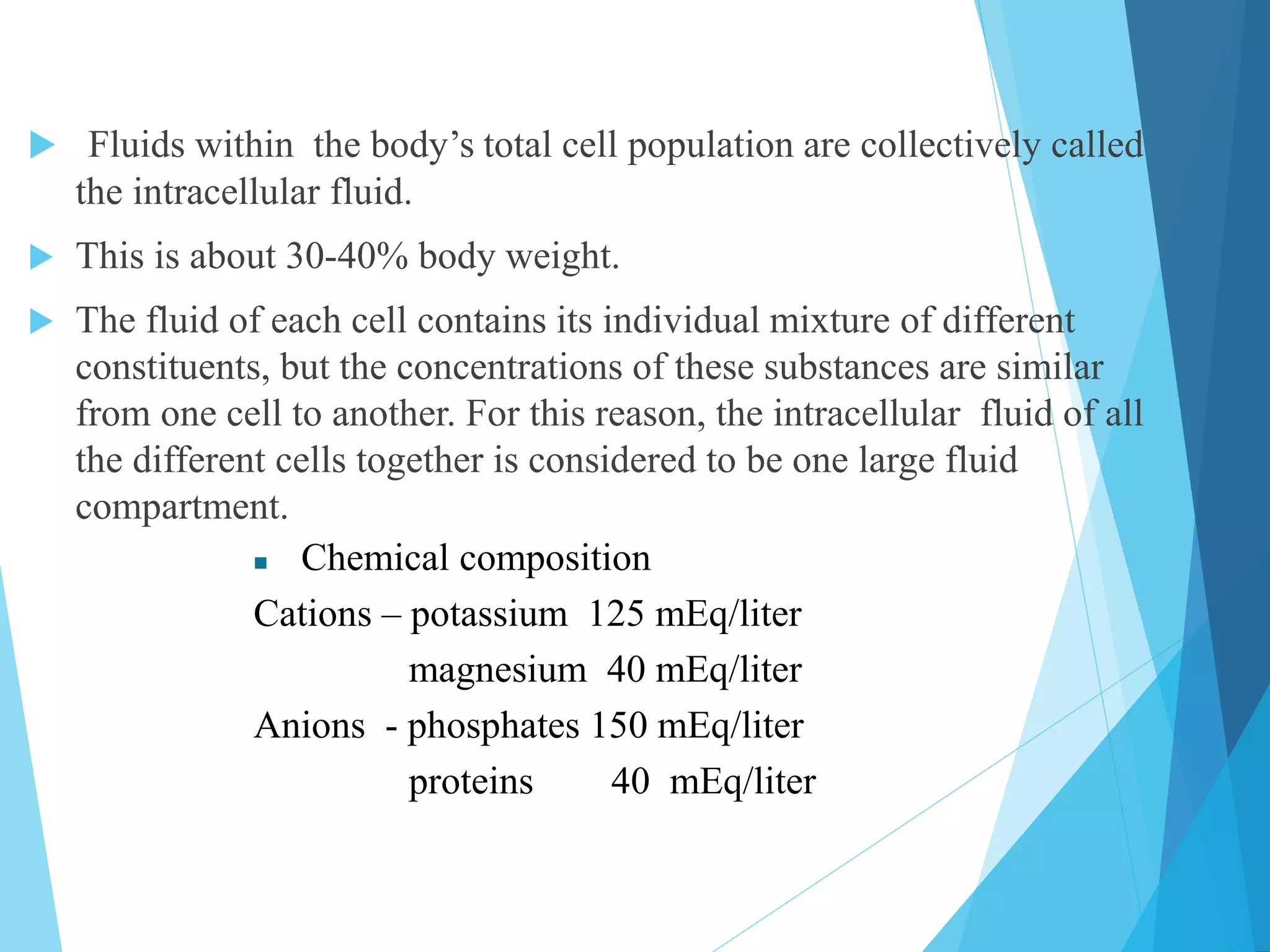 Fluid and electrolyte balance | PPT