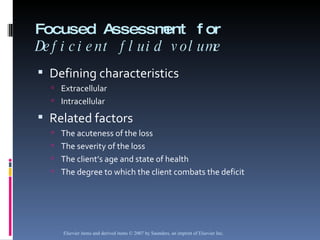 Fluid And Electrolyte Balance Chapter 026 | PPT