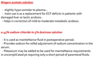 Fluid and electrolyte balance | PPTX