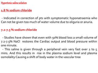 Fluid and electrolyte balance | PPTX