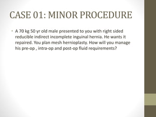Fluid and electrolyte balance in a surgical patient | PPTX
