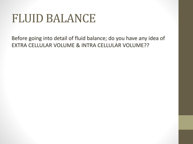 Fluid and electrolyte balance in a surgical patient | PPTX | Digestive Disorders | Diseases and ...