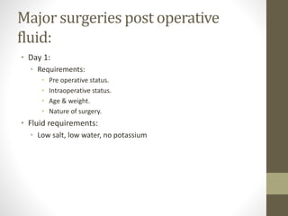 Fluid and electrolyte balance in a surgical patient | PPTX | Digestive ...