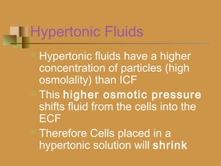 Fluid and electrolyte balance powepoint | PPT