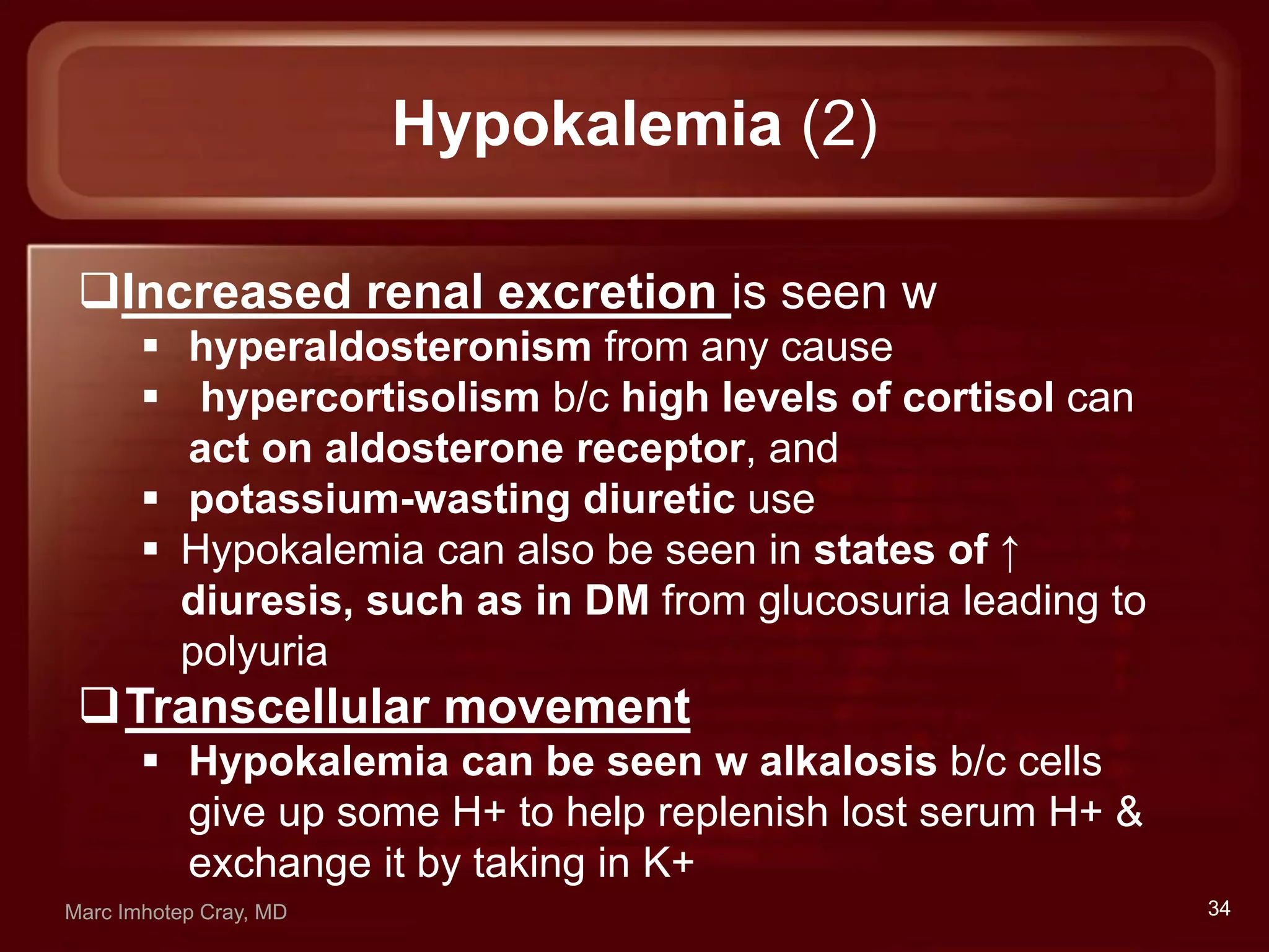 Fluid and Electrolyte Disorders | PDF
