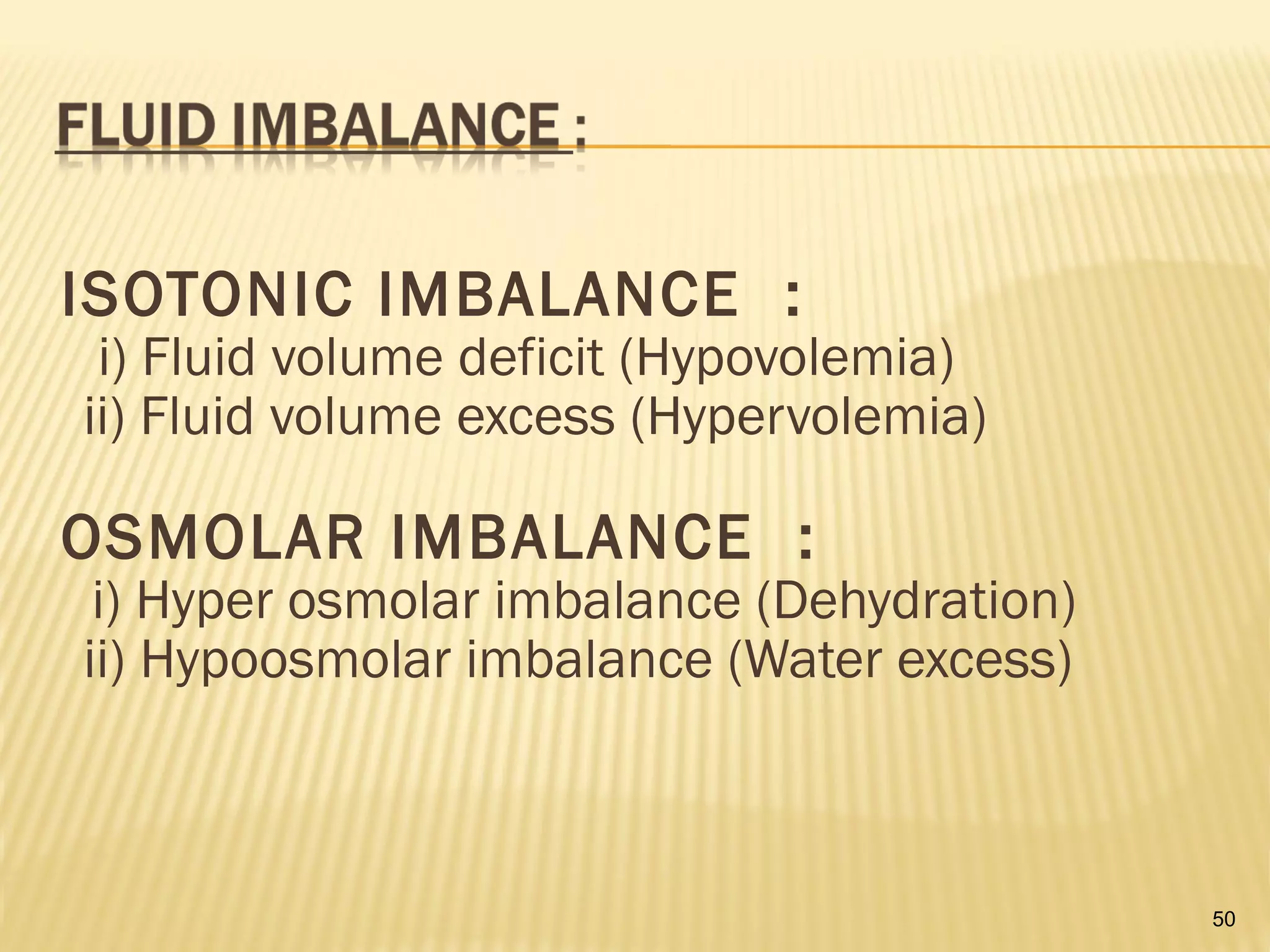 Fluid and electrolyte imbalance | PPT