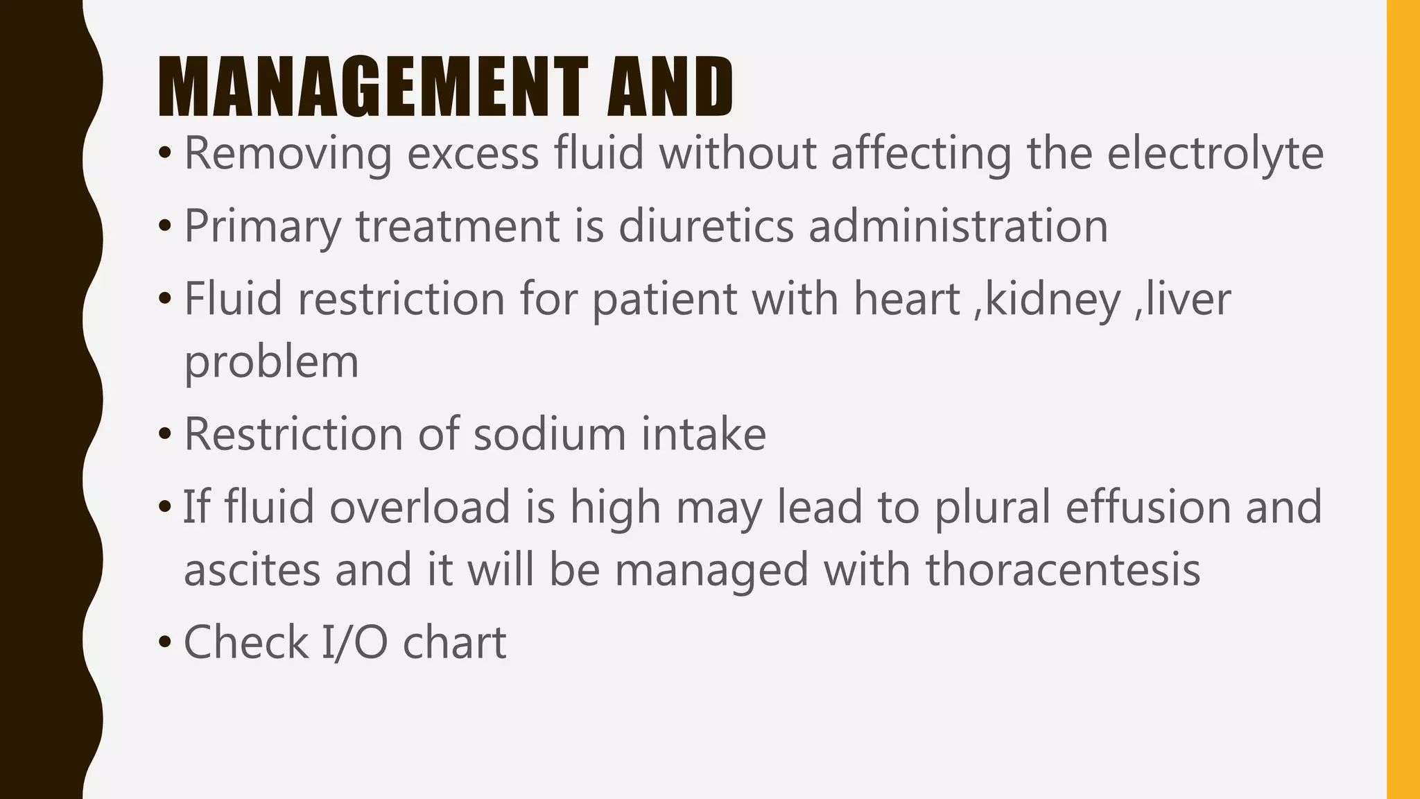 Fluid and electrolyte imbalance | PPT
