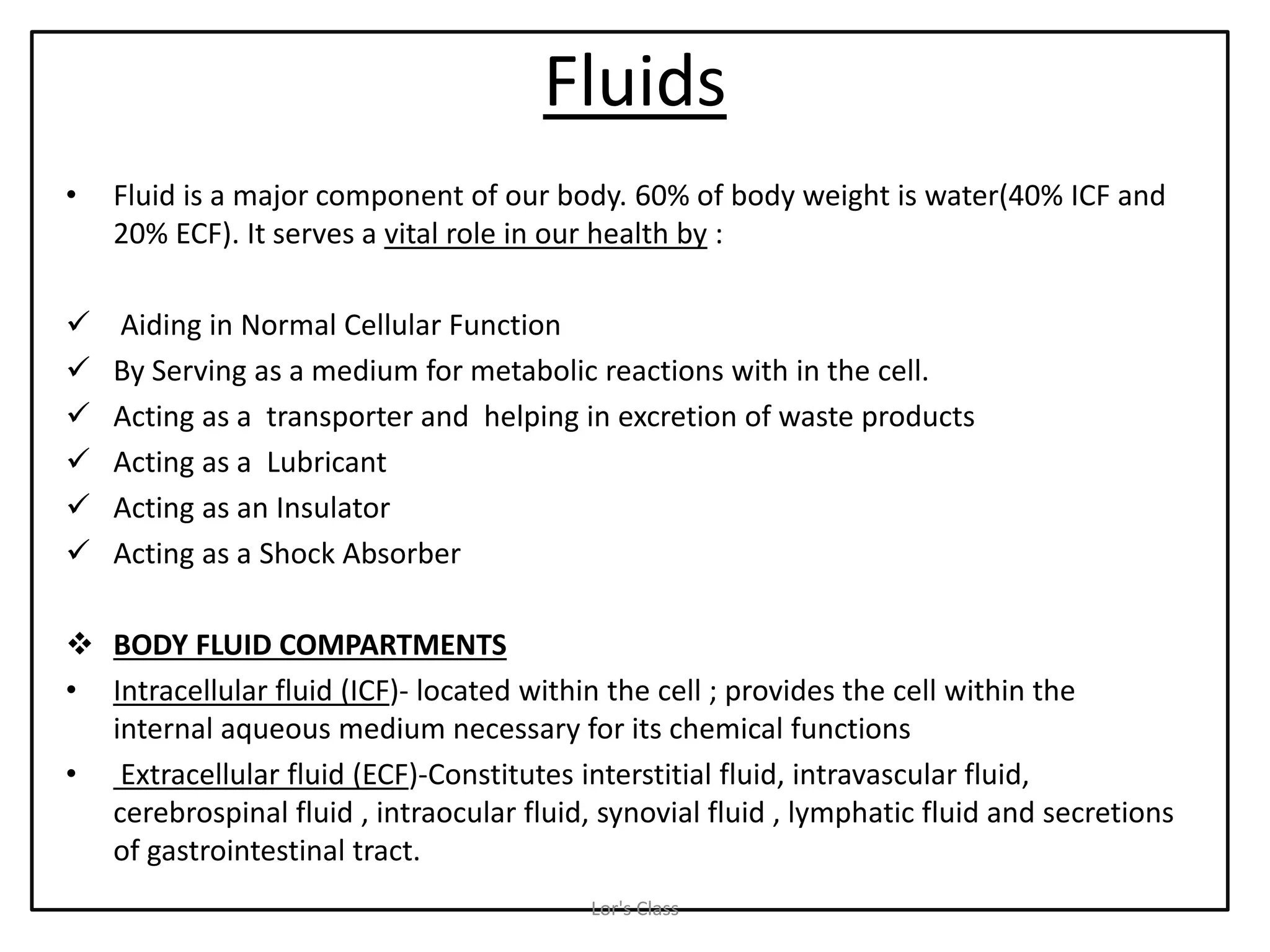 A brief overview of disorders related to Fluid and electrolyte ...