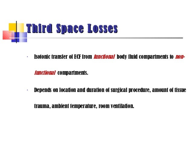 Third Space Fluid Retention