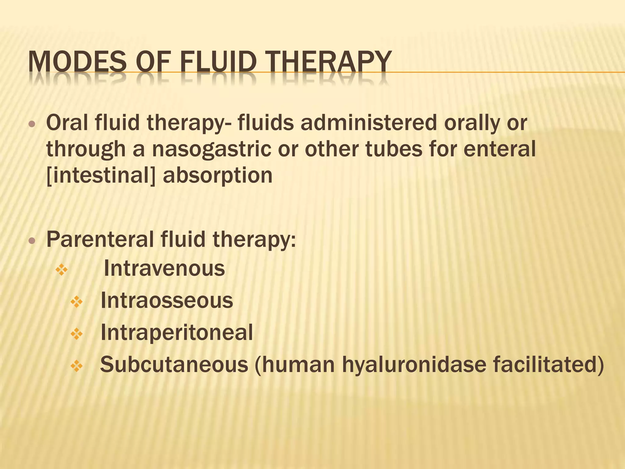 Fluid and electrolyte management in paediatrics | PPTX