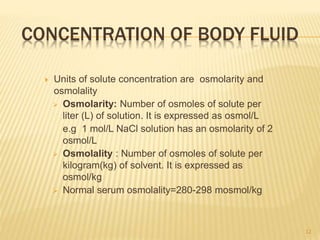 Fluid and electrolyte management in paediatrics | PPTX
