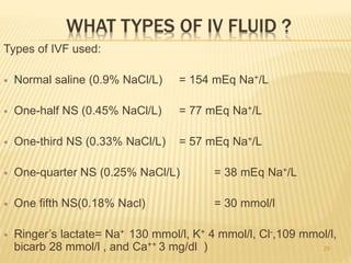 Fluid and electrolyte management in paediatrics | PPTX