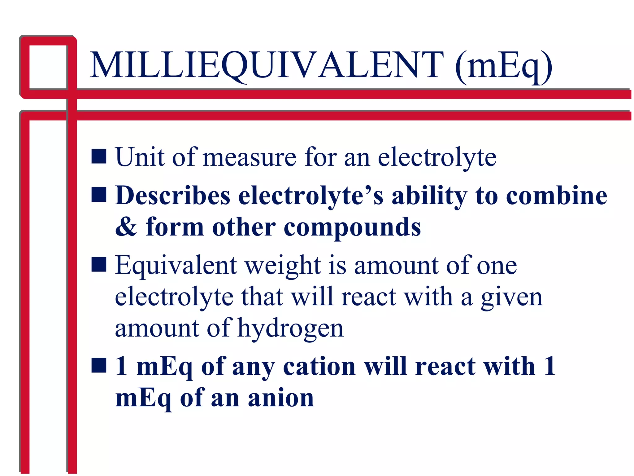 Fluid and electrolytes | PPT