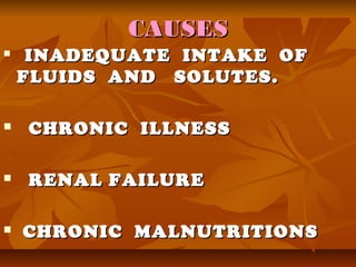 Fluid and electrolytes | PPT | Lung and Respiratory Health | Diseases ...