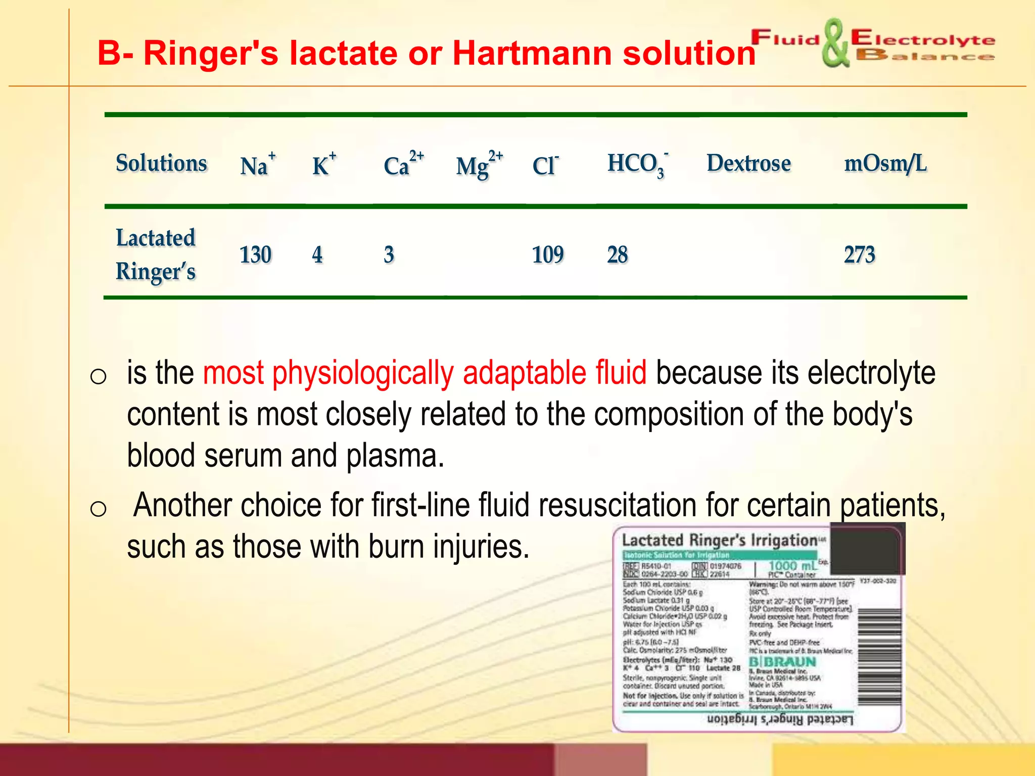 Fluid and electrolytes | PPTX