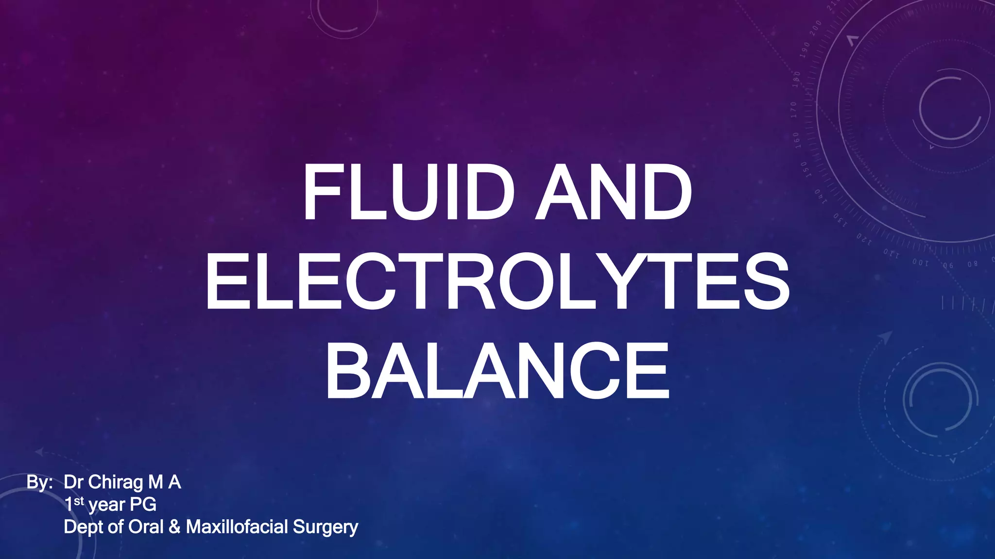 Fluid and electrolyte balance | PPTX