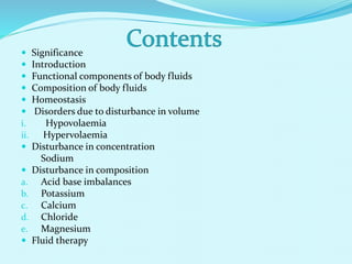 Fluid and electrolytes | PPTX