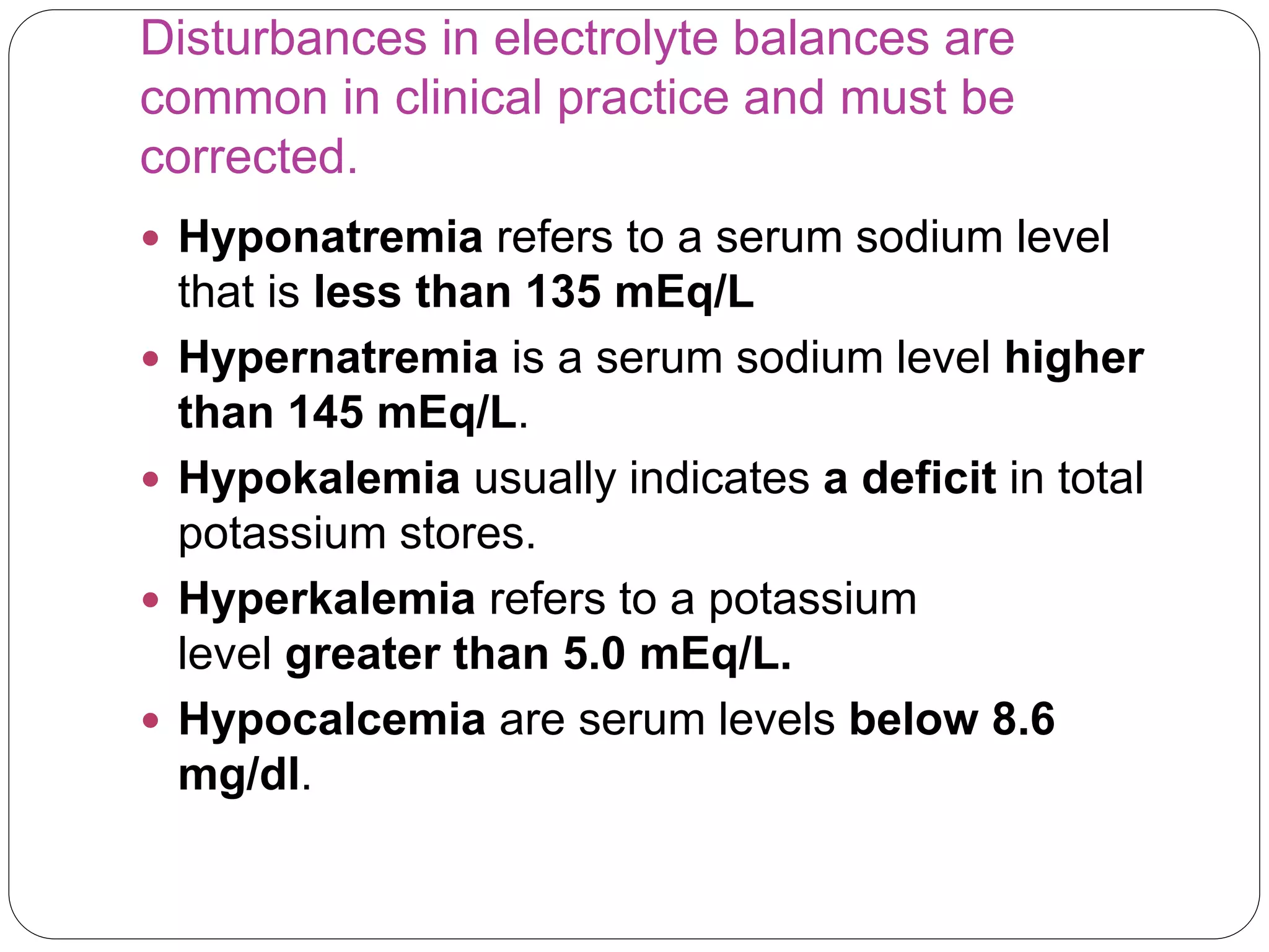 Fluid and electrolytes, acid base balance | PPTX