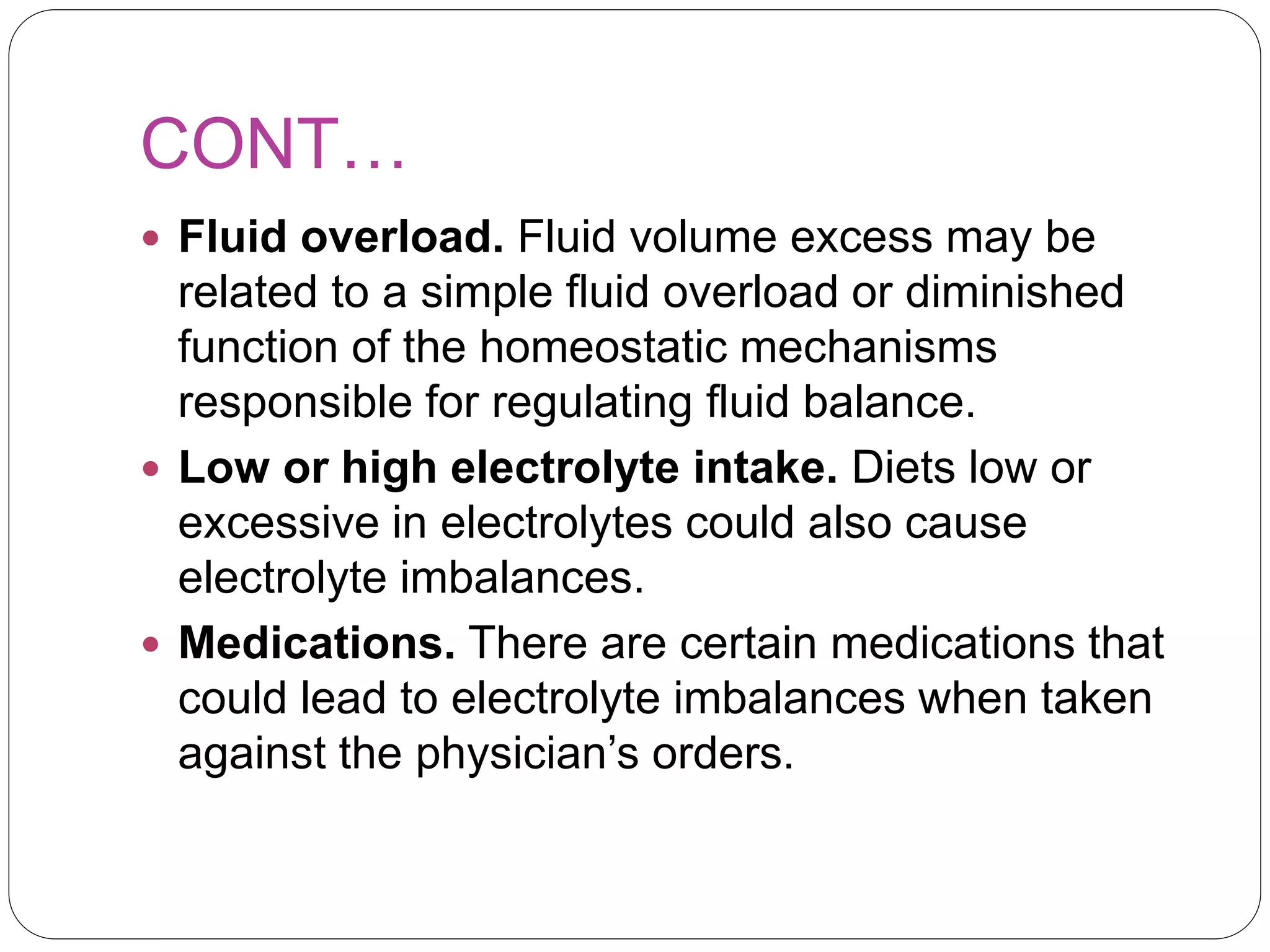 Fluid and electrolytes, acid base balance | PPTX