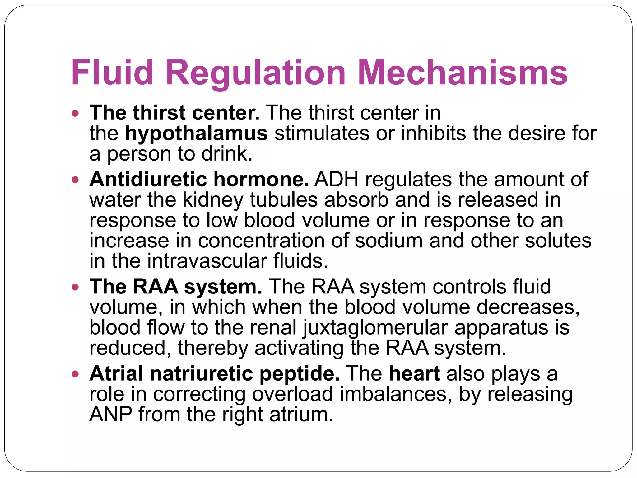 Fluid and electrolytes, acid base balance | PPTX