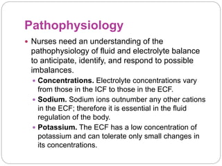 Fluid and electrolytes, acid base balance | PPTX