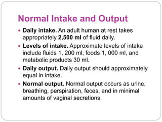 Fluid and electrolytes, acid base balance | PPTX