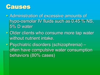 Fluid and electrolytes, balance and disturbances ppt | PPT
