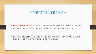 Fluids and electrolytes in surgical pt [autosaved] | PPT