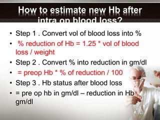 Fluid and electrolytes management in post op patients | PPTX