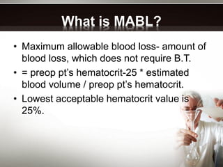 Fluid and electrolytes management in post op patients | PPTX | First ...