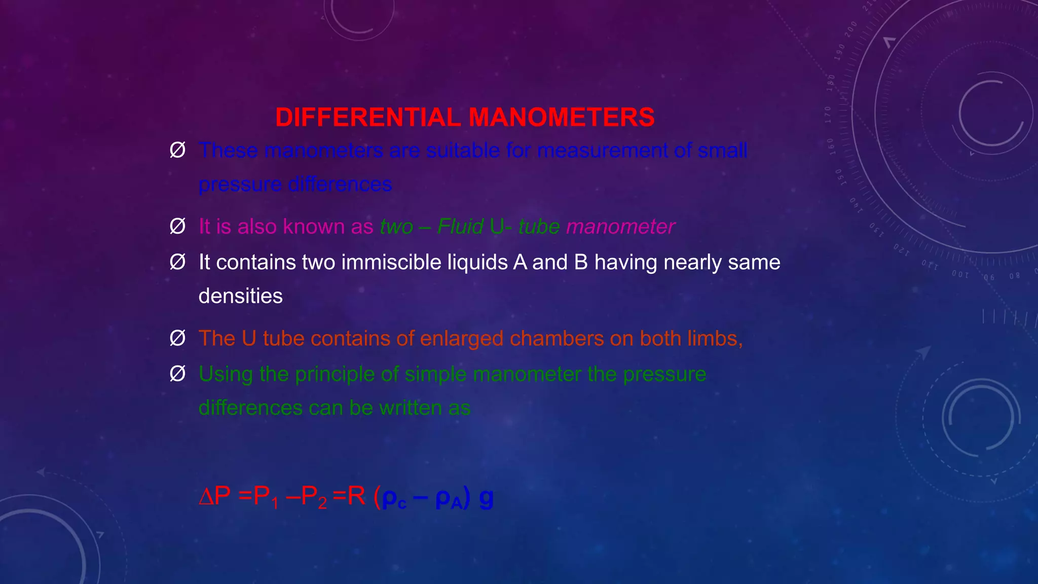 Fluid and pressure measurements- Pharmaceutical Engineering | PPTX