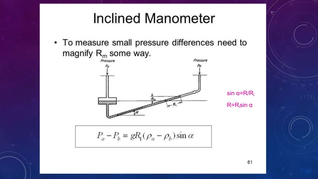 Fluid and pressure measurements- Pharmaceutical Engineering | PPTX