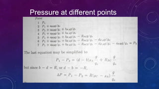 Fluid and pressure measurements- Pharmaceutical Engineering | PPTX