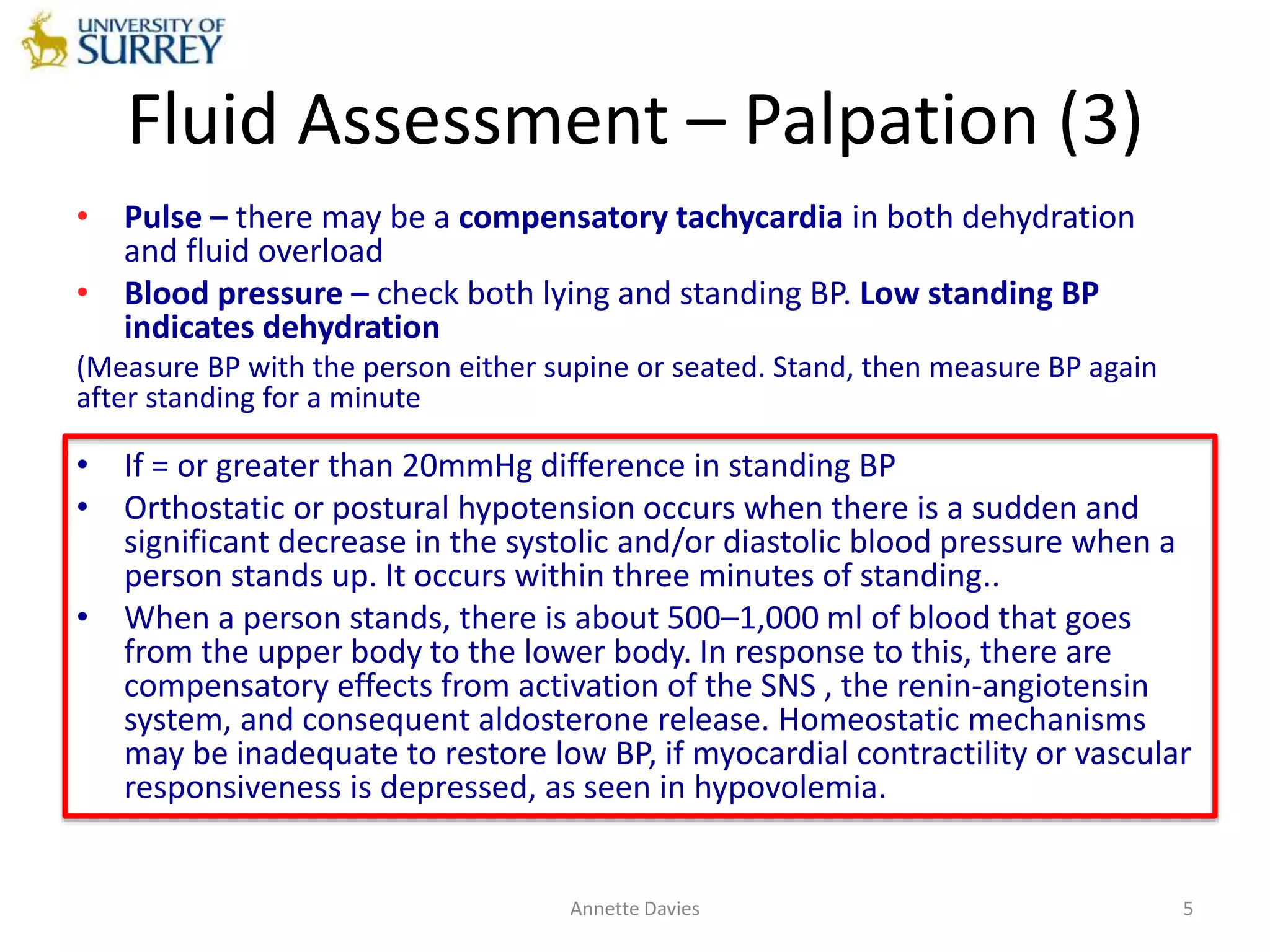 Fluid assessment | PPTX