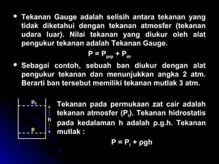 ITP UNS SEMESTER 1 Fluida statis | PPT