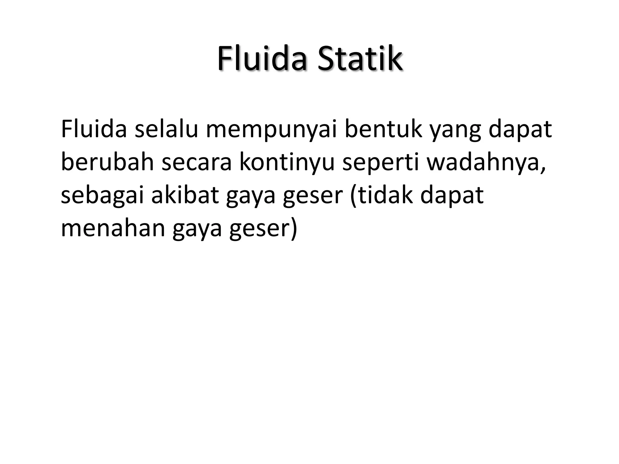 Fluida statis | PPT