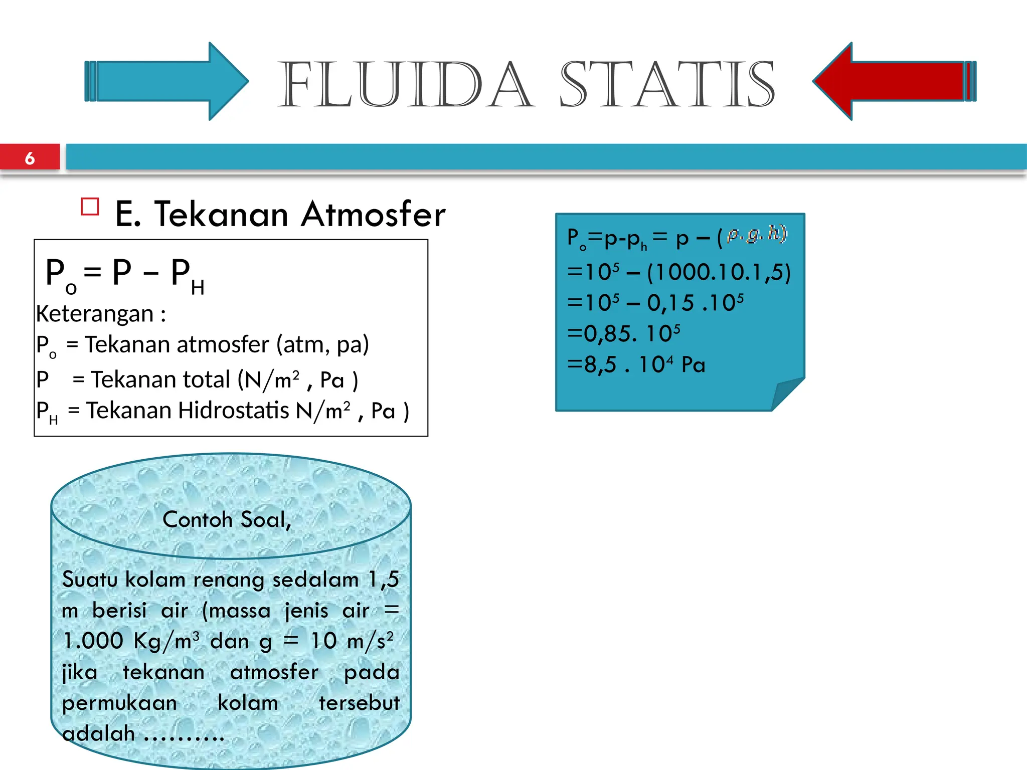 Fluida Statis Materi Fisika Kelas 11 MIPA | PPTX