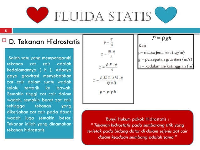 Fluida Statis Materi Fisika Kelas 11 MIPA | PPTX