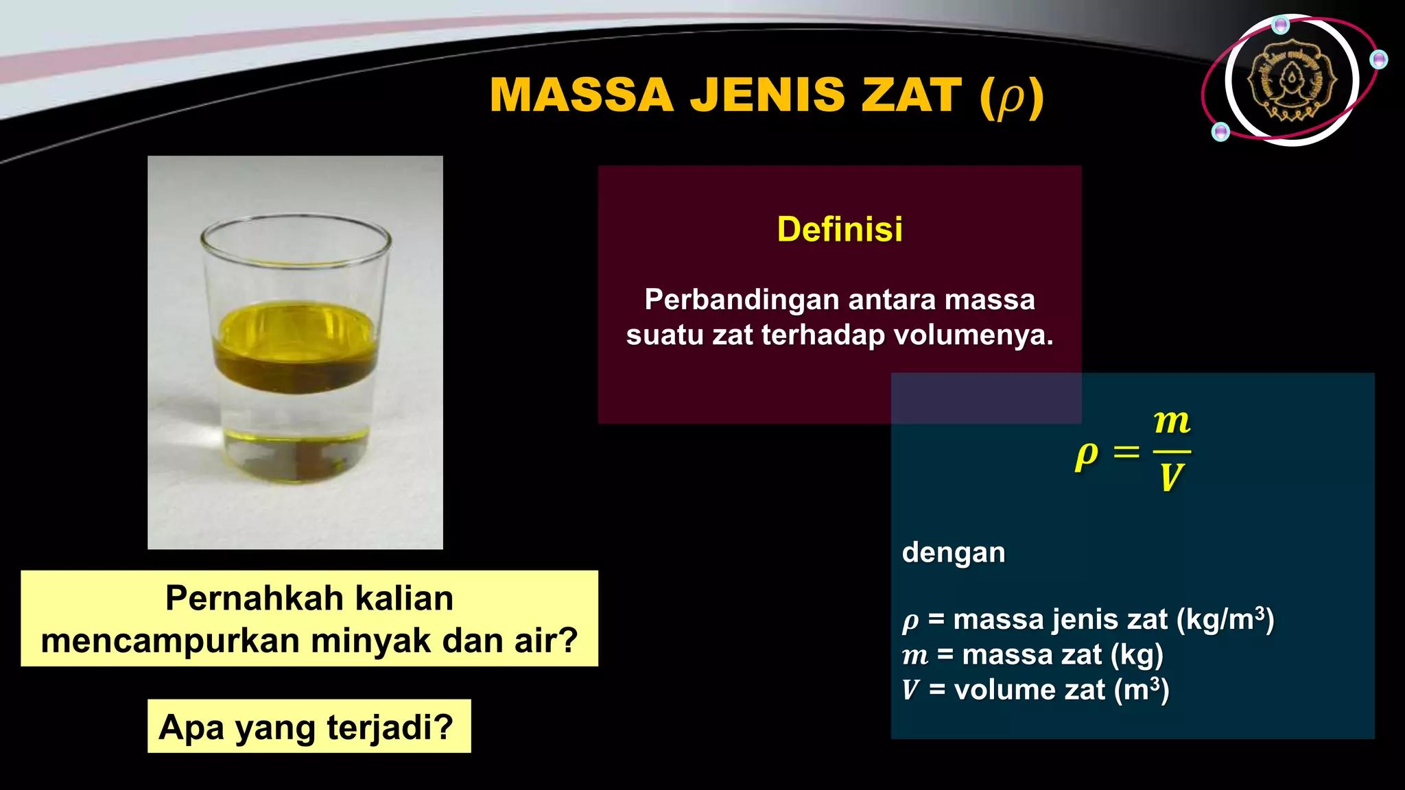 Fluida Statis (Massa Jenis Zat) | PPTX