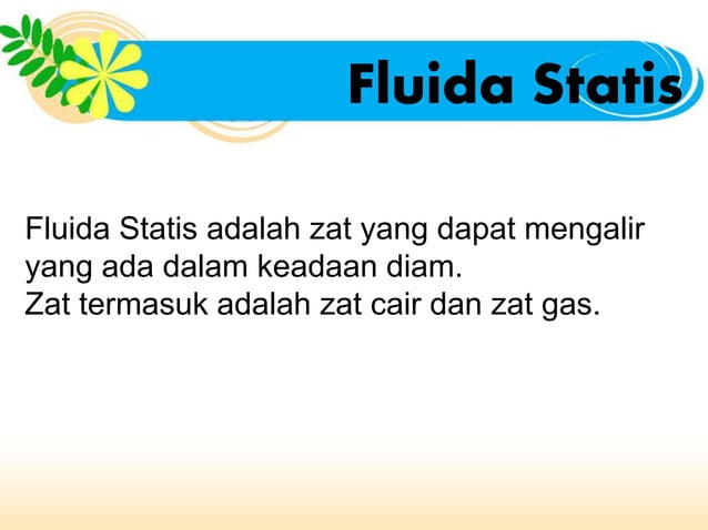 Fluida Statis (PPT) | PPTX