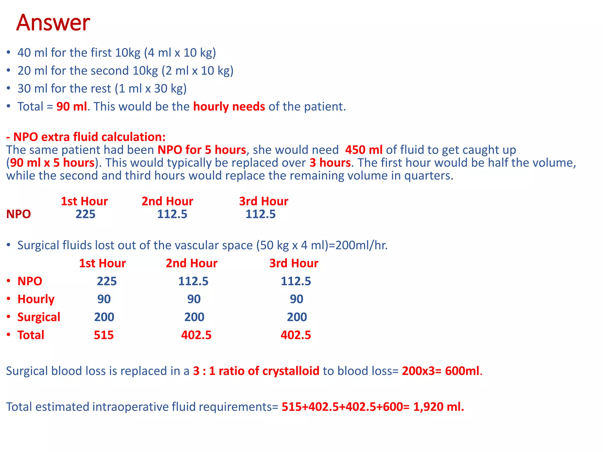 Fluid balance for surgical patients. Dr. Ahmed khashaba, MD | PPTX