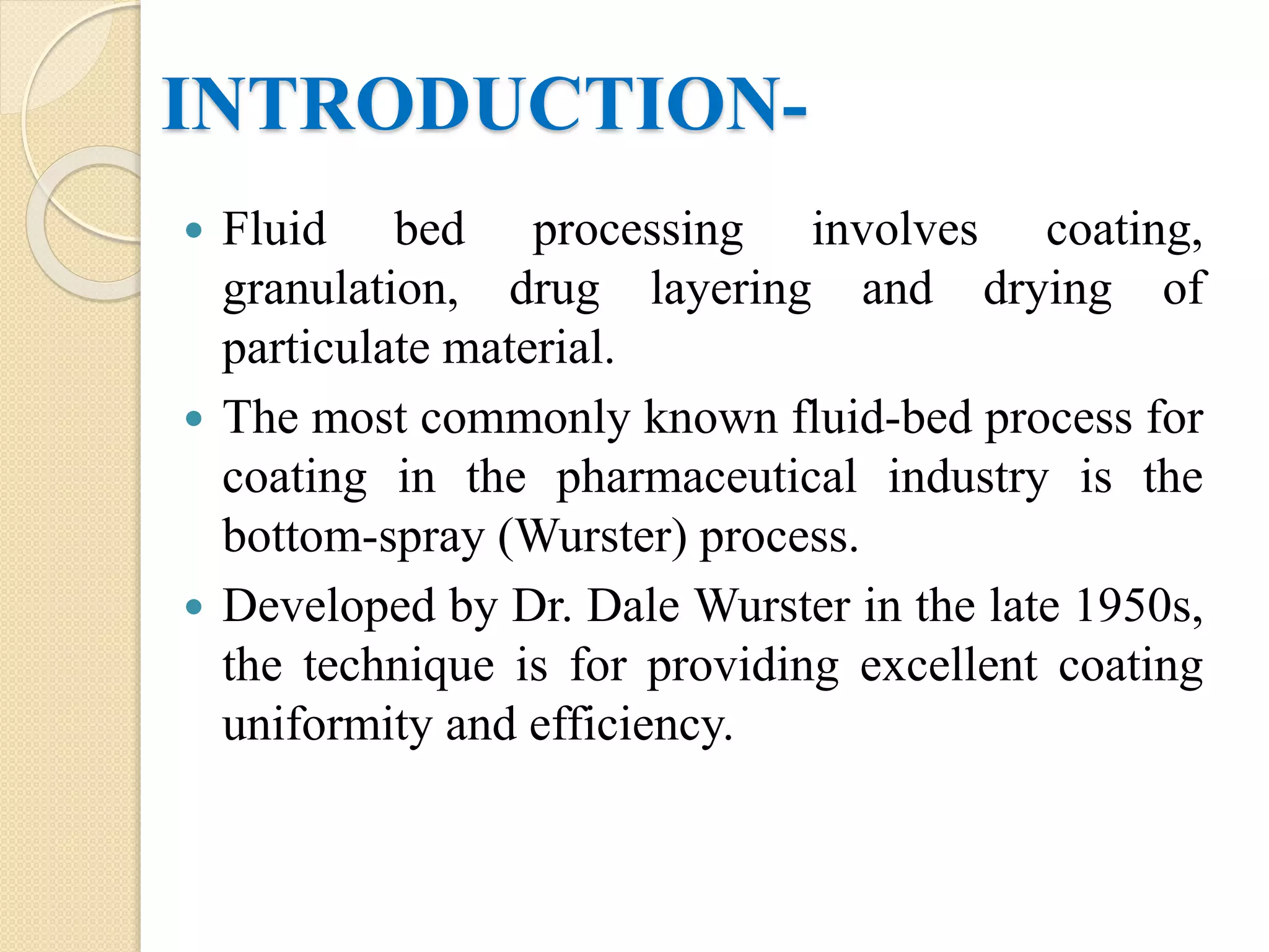 Fluid bed processor, gpcg | PPTX