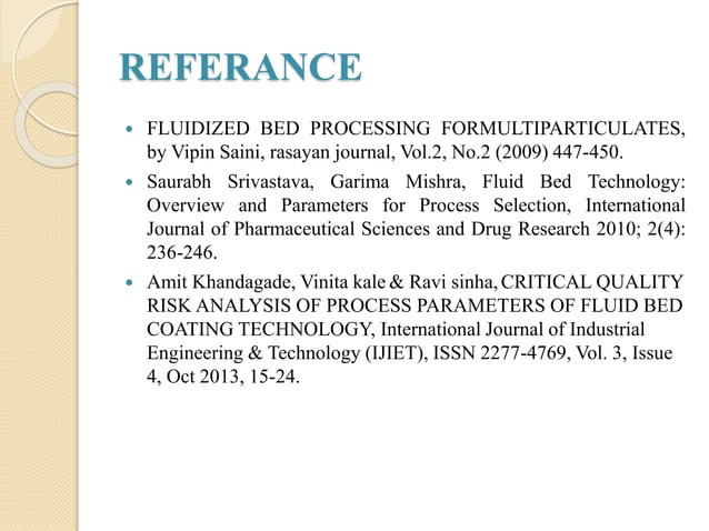 Fluid bed processor, gpcg | PPTX