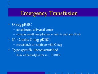 fluid and Blood Trauma .ppt in anaesthesia | PPT