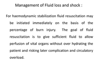Fluid calculation for burn | PPT