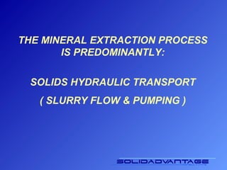 Slurry Transport Analysis Presentation | PPT