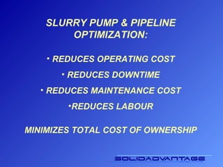 Slurry Transport Analysis Presentation | PPT