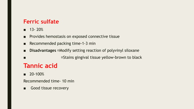 FLUID CONTROL AND SOFT TISSUE MANAGEMENT IN FPD | PPTX | Dental Health ...