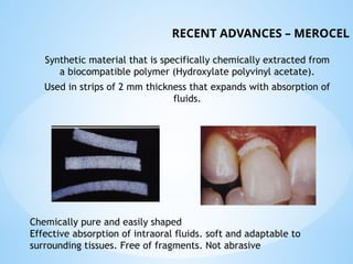 fluid control and gingival retraction in prosthodontics | PPTX